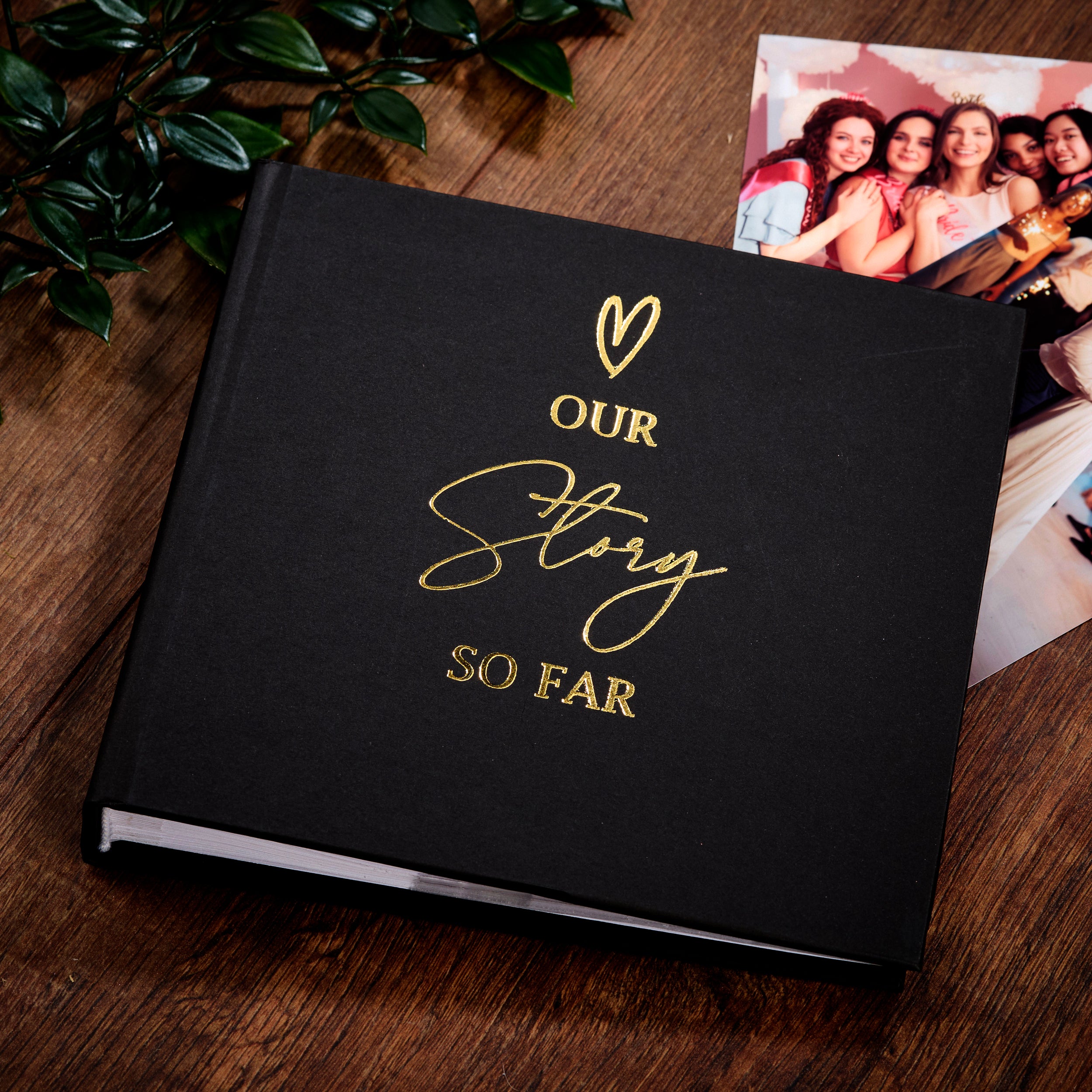 Our Love Story Black Cover Photo Album With Sleeves 50 6"x4" Photos ...