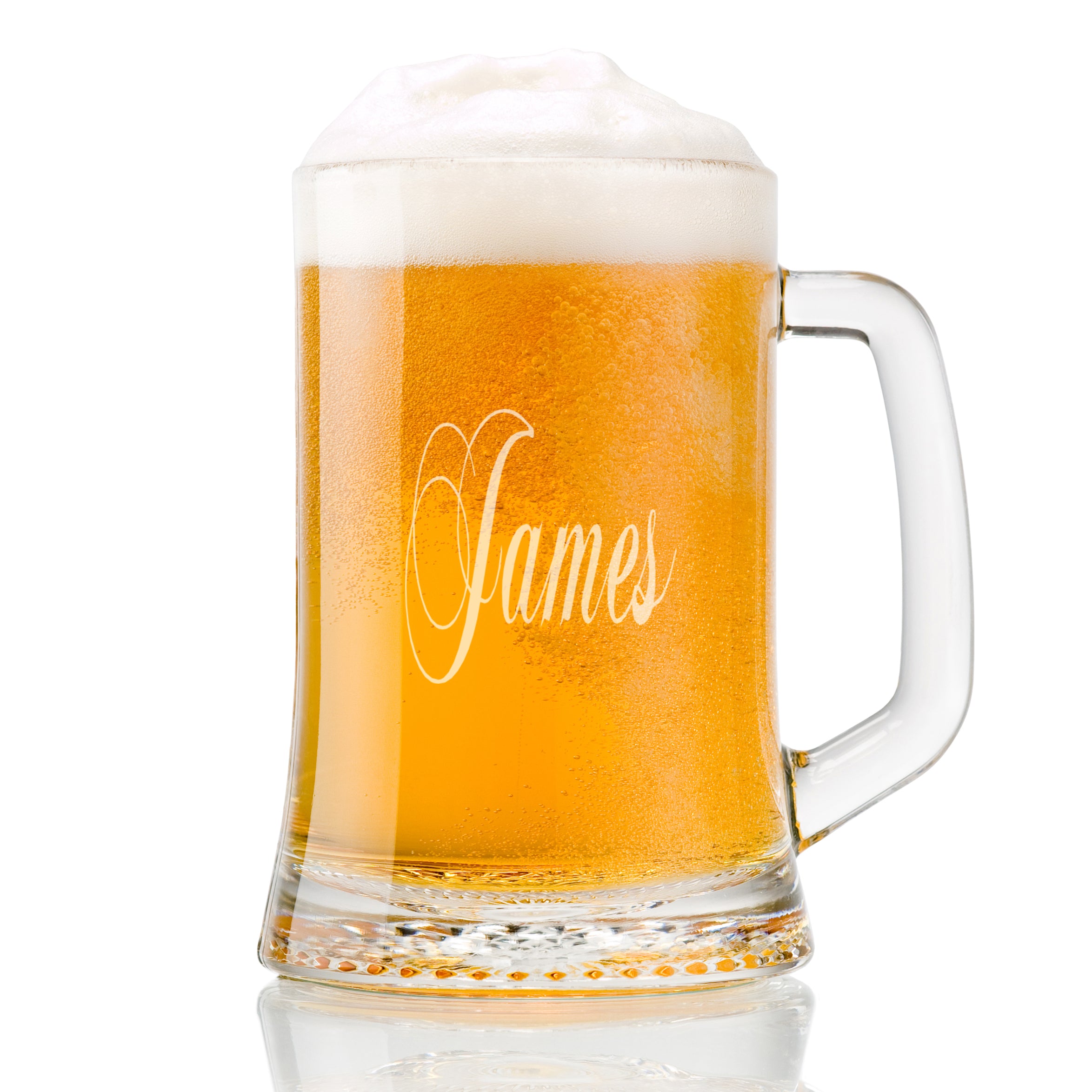 Personalised Name Vintage Font Birthday Beer Tankard Glass Gift For Hi ...